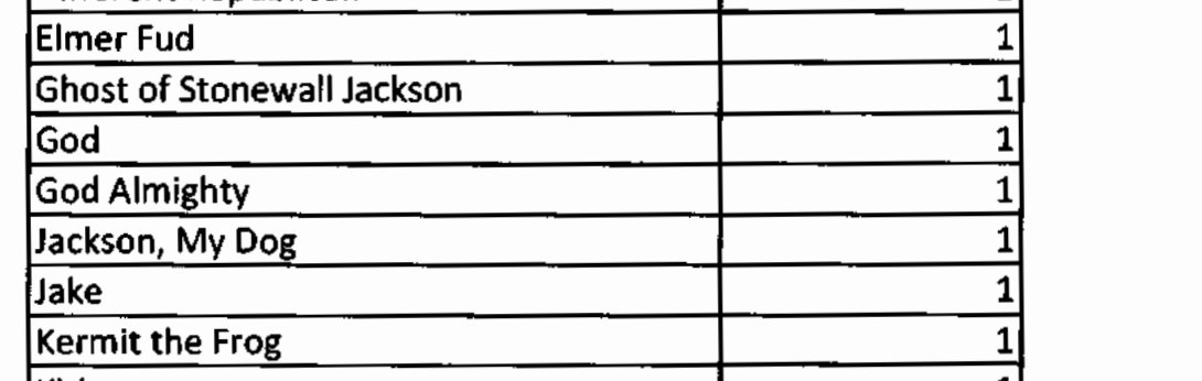 Stonewall Jackson Ghost