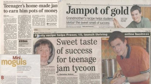 Whatever happened to 'Jam Boy' Fraser Doherty? The inventor of SuperJam ...