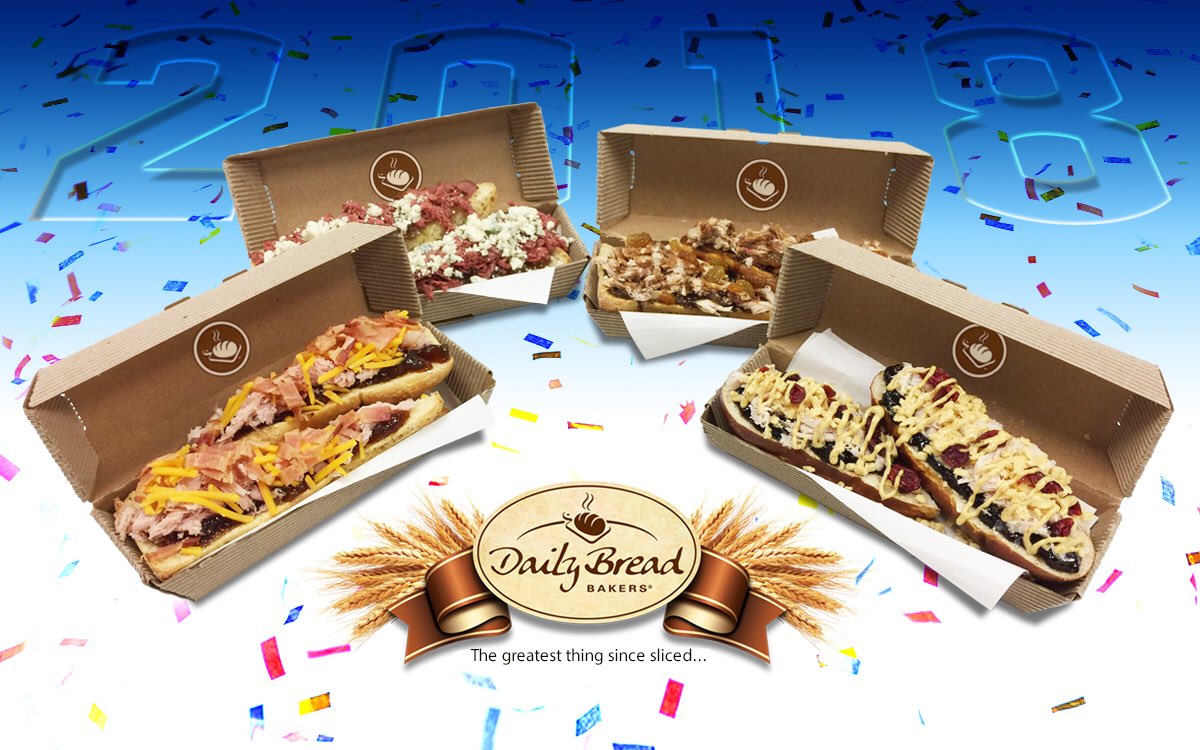 Daily Bread Bakers on Twitter: "Happy New Year from Daily Bread Bakers! Ring in 2018 with one of ...