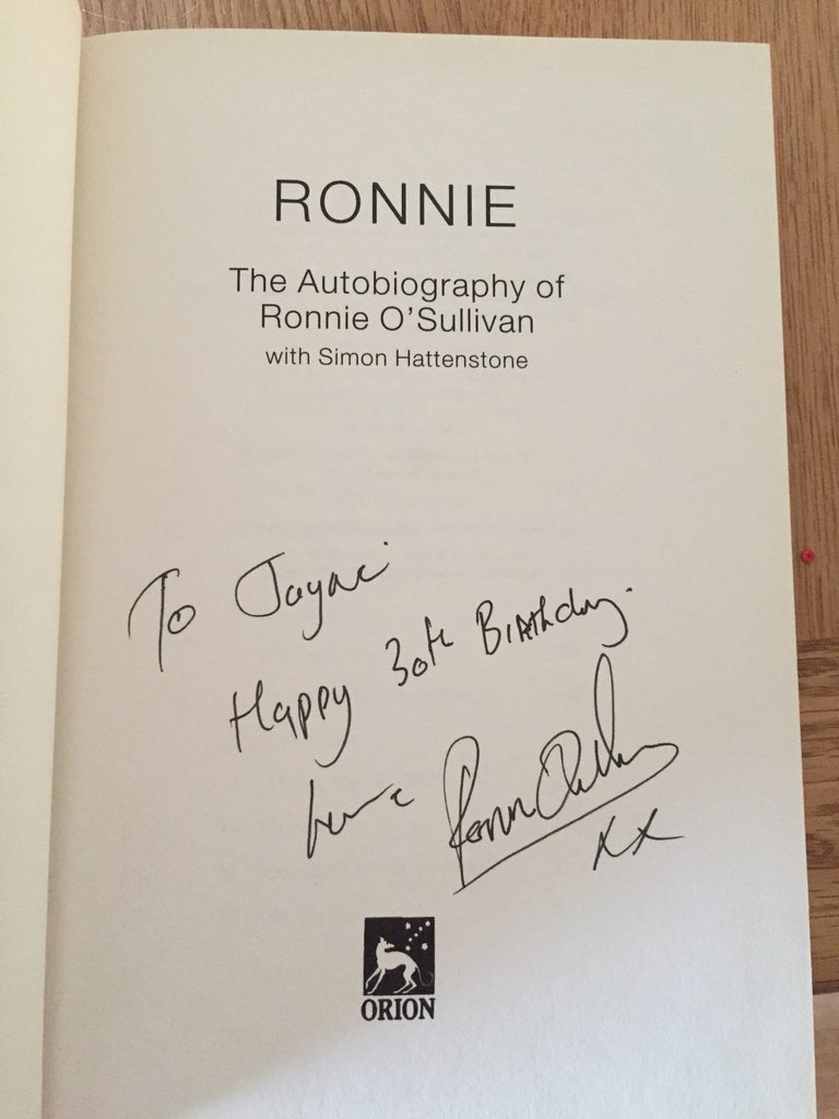 Is this Ronnie signature authentic? : r/snooker
