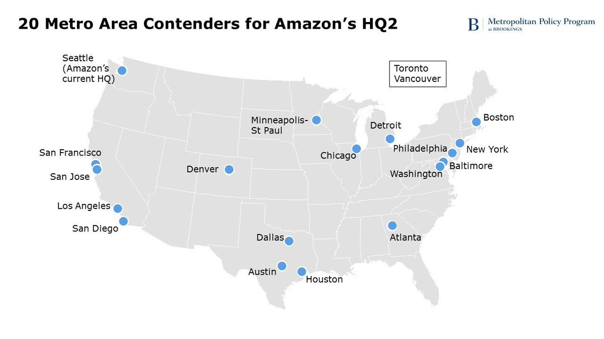 With Amazon set to announce the location of its second headquarters in ...