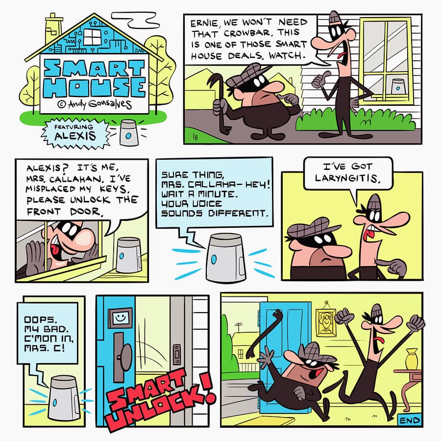 「Smart House! #horriblesundayfunnies 」Andy Gonsalvesの漫画