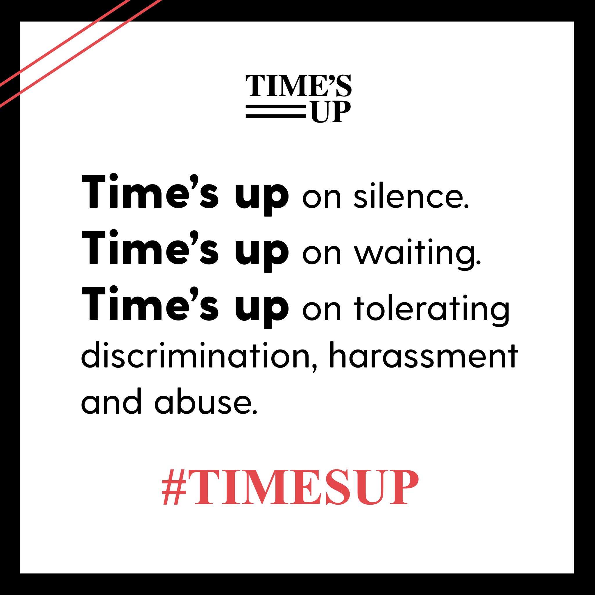 The Time's Up Movement: Hollywood's Anti-Harassment Plan - Society19