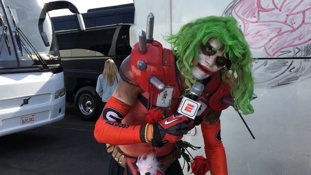 Recent UGA grad Pierce Wallace AKA "The Joker" had a Go Fund Me to road ...