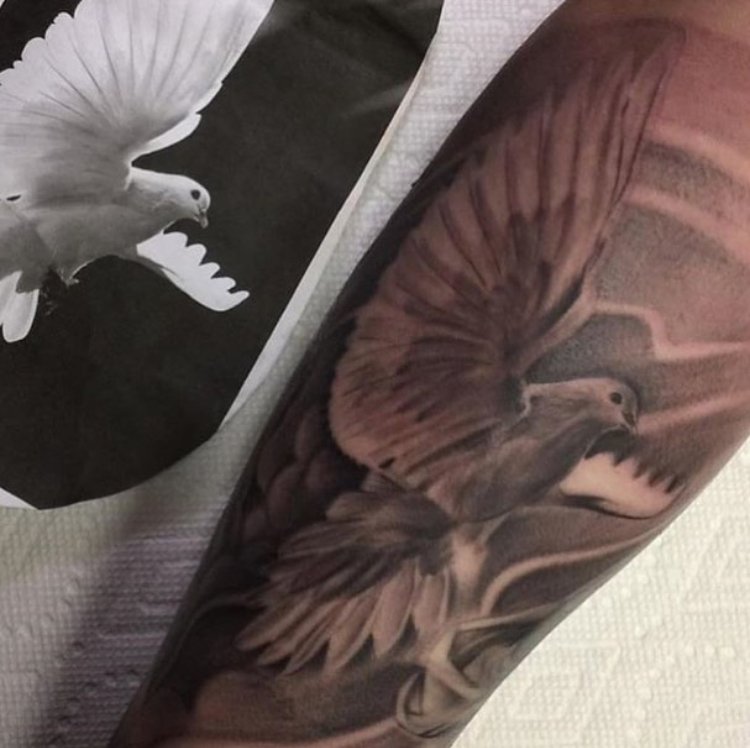 Religious Dove Tattoos For Women