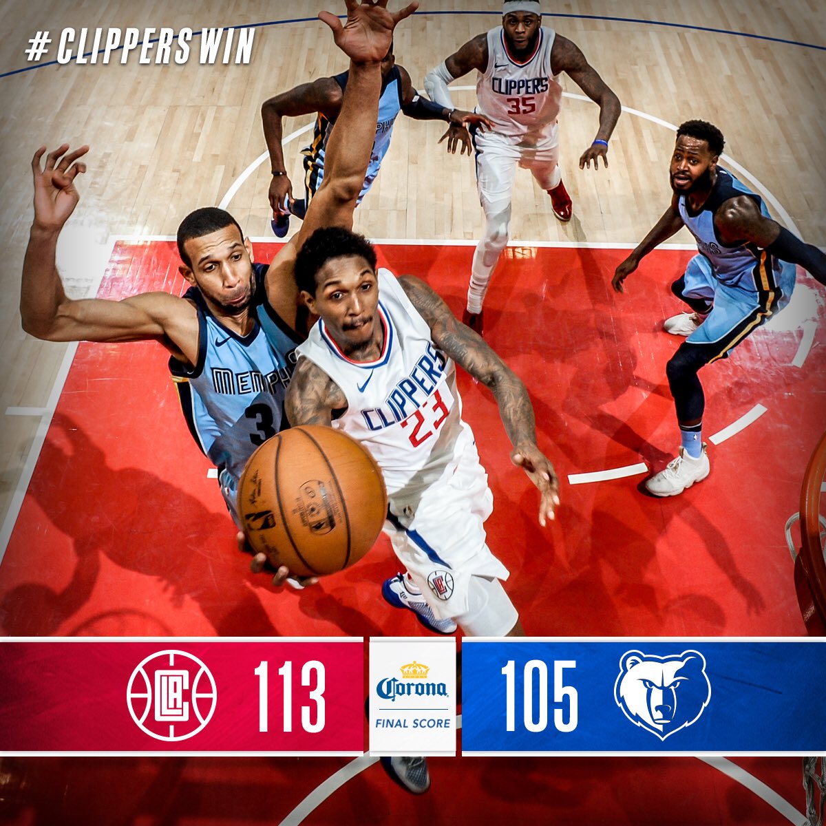 NBA - Lou Williams superstar, Memphis cade a Los Angeles