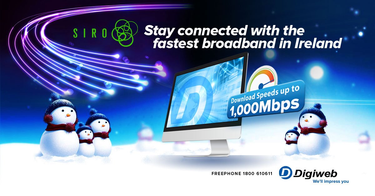 Digiweb on Twitter: "Get connected 100% #Fibreoptic #Broadband straight into #Irish homes via ...