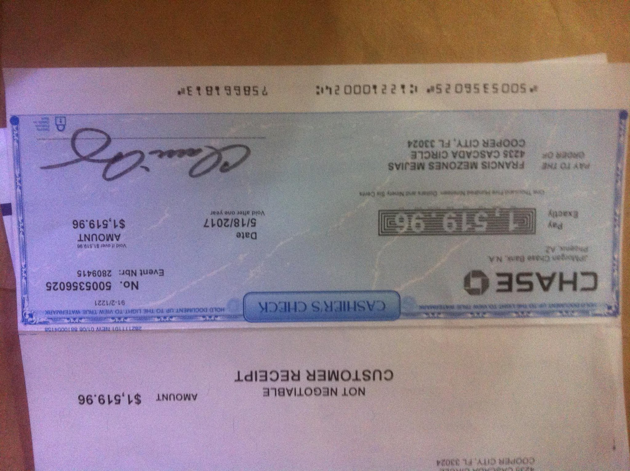 Chase Certified Check Sample Lillian@mcocph On X: