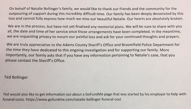 Natalie Bollinger Found Murdered Had Restraining Order Against Shawn ...