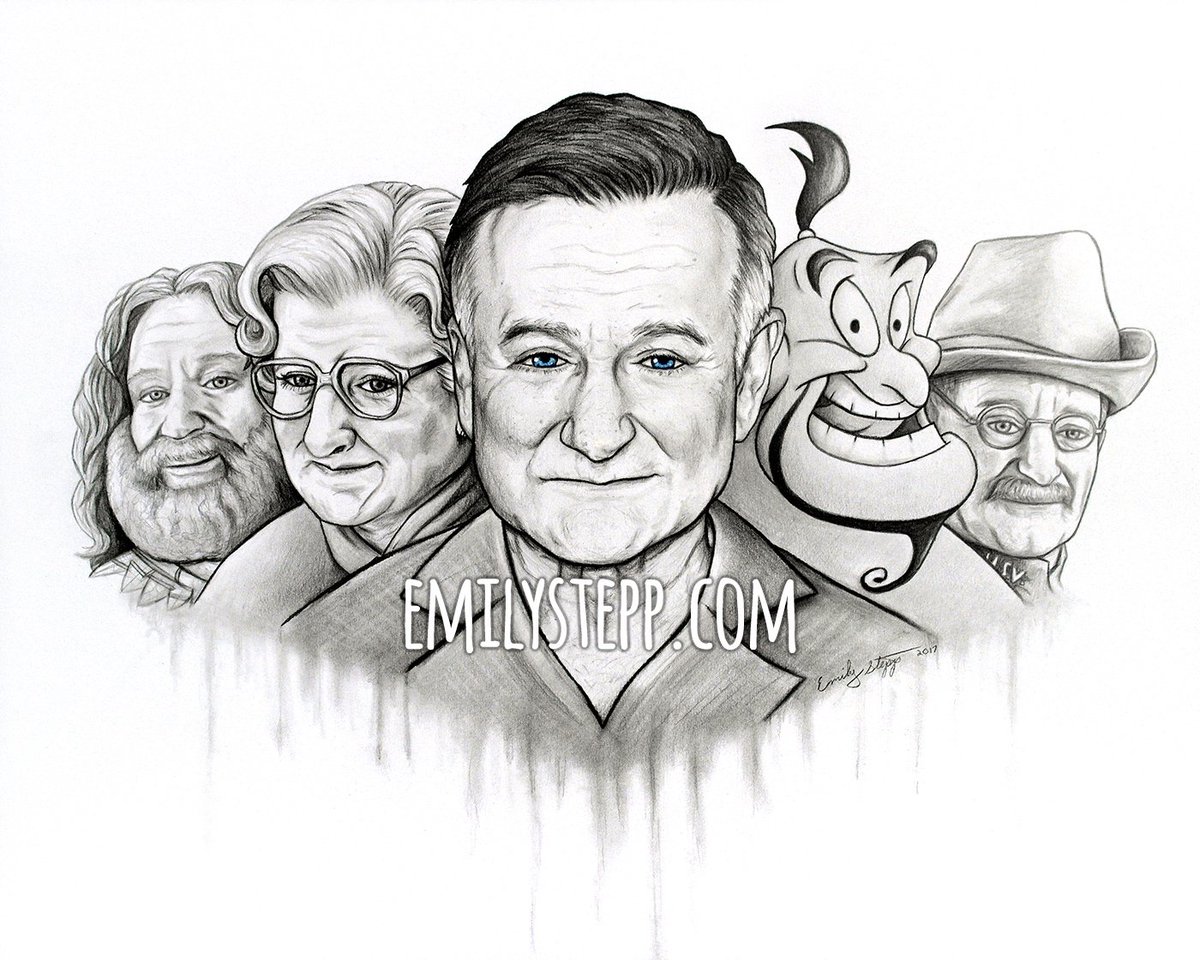 Robin Williams Characters Drawing