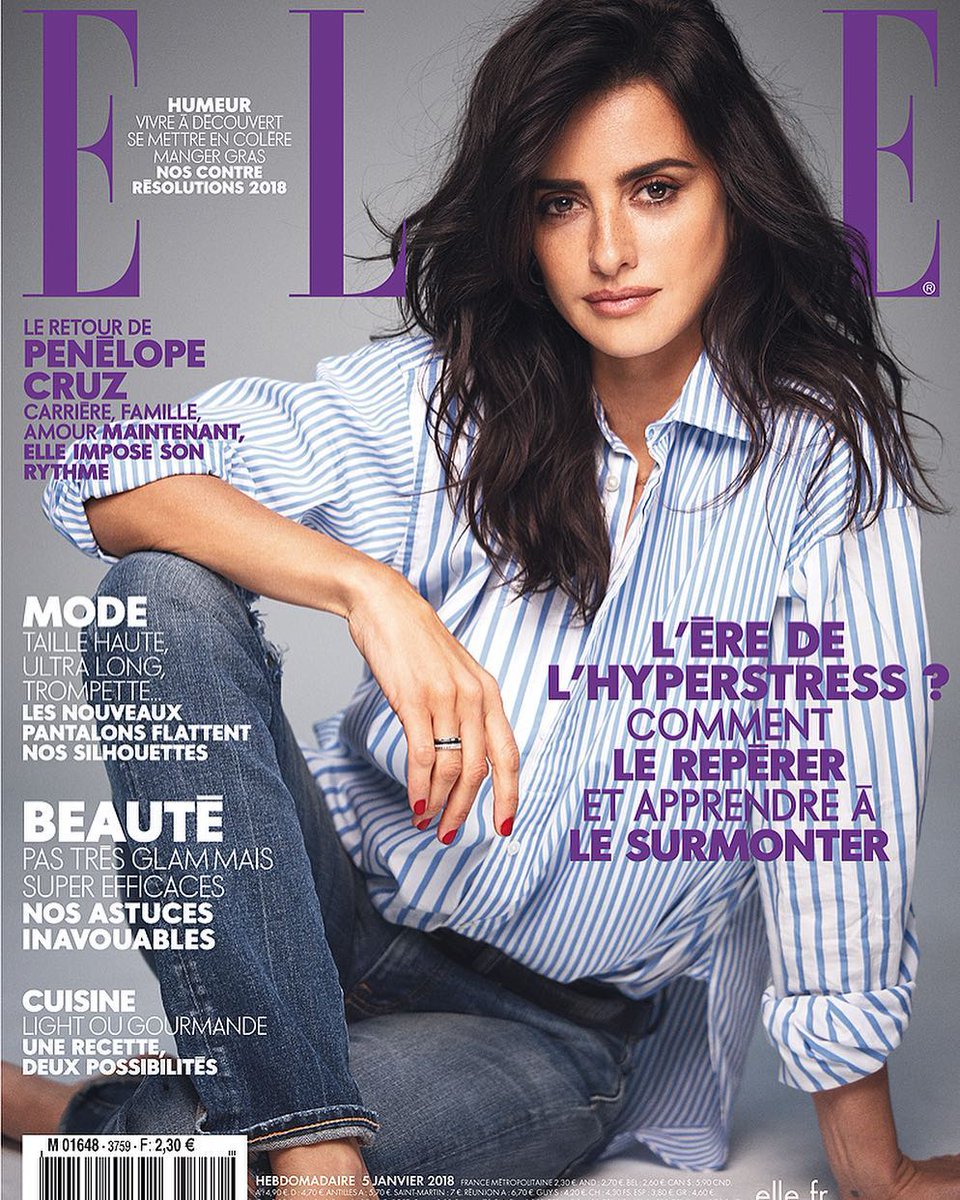 Penelope Cruz Elle No Makeup