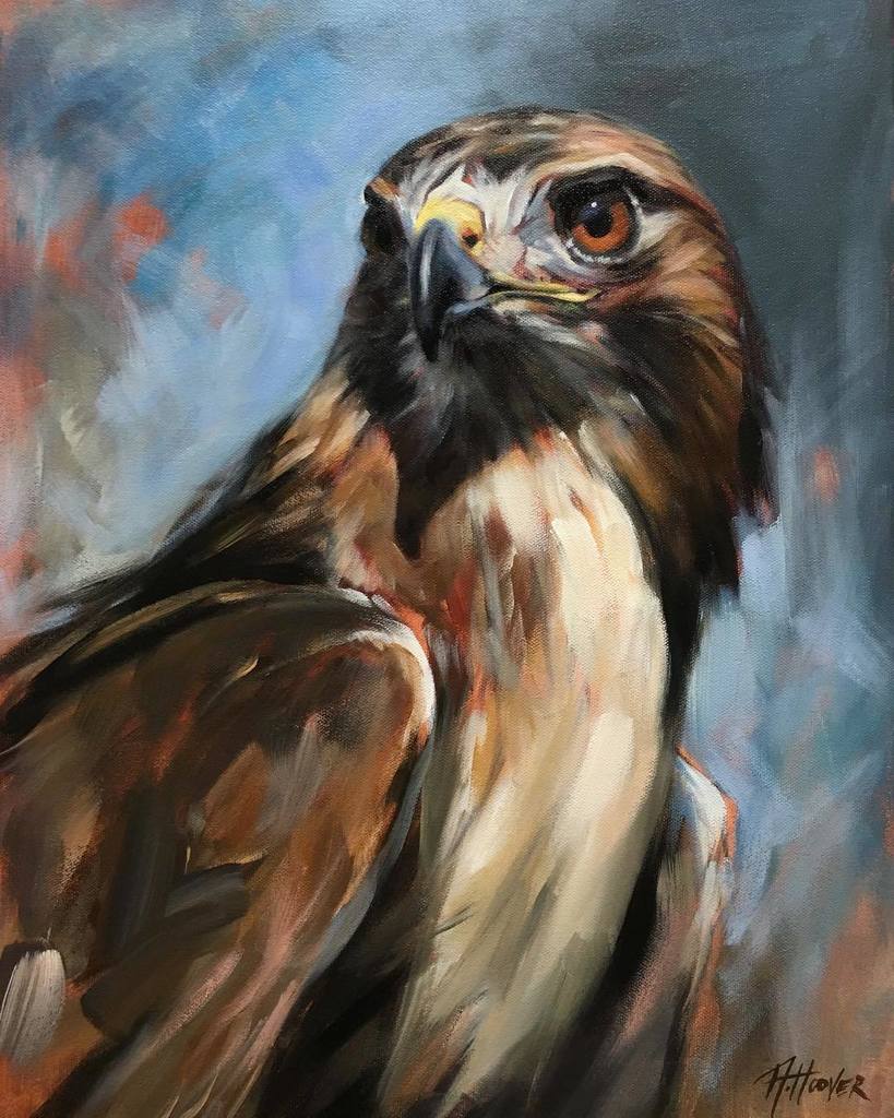Red Tailed Hawk Painting