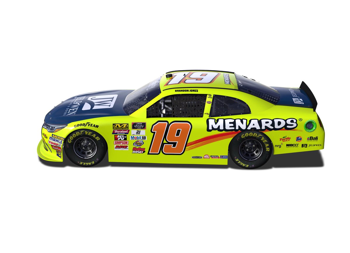 Brandon Jones Menards scheme : r/NASCAR