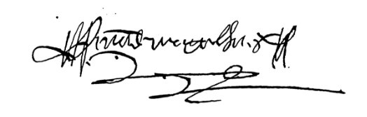 Ferdinand Magellans Signature