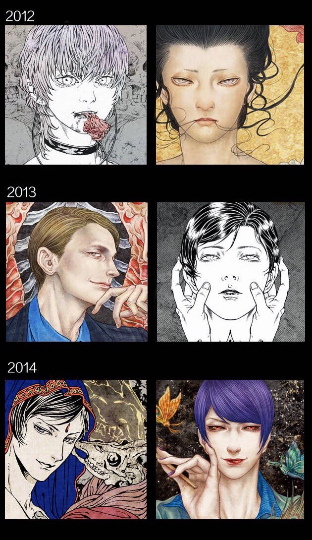 「An evolution of how I draw faces in the past 5 years ? 」ChiaMoの漫画
