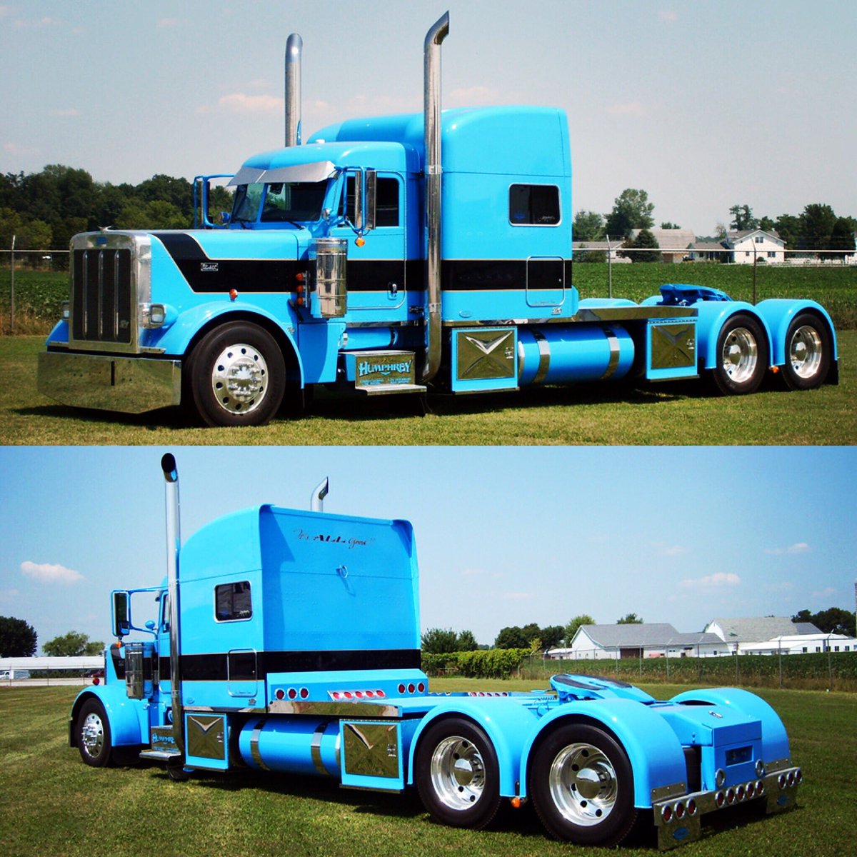 Custom Blue Peterbilt 379