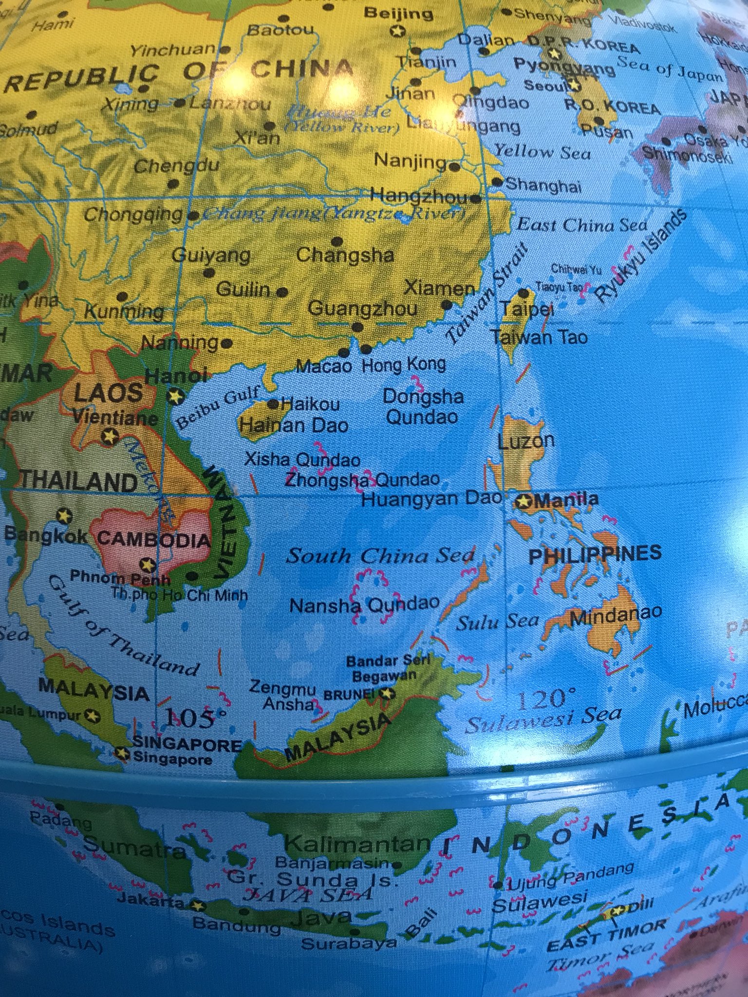 Yellow Sea World Map 82 Yellow Sea Map Stock Photos, High Res