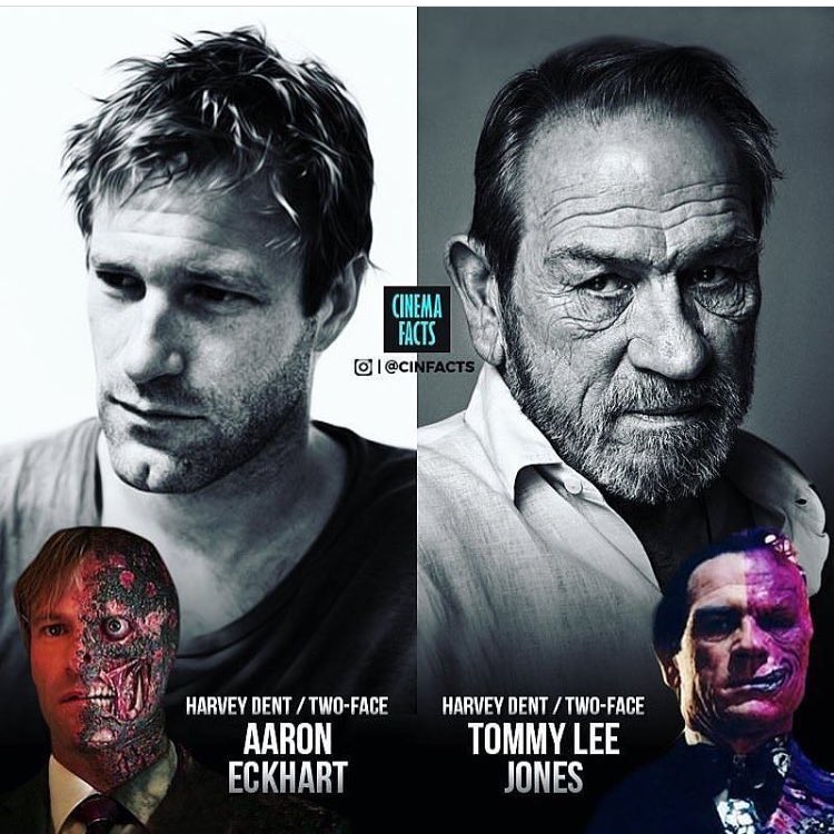Two Face Tommy Lee Jones Vs Aaron Eckhart
