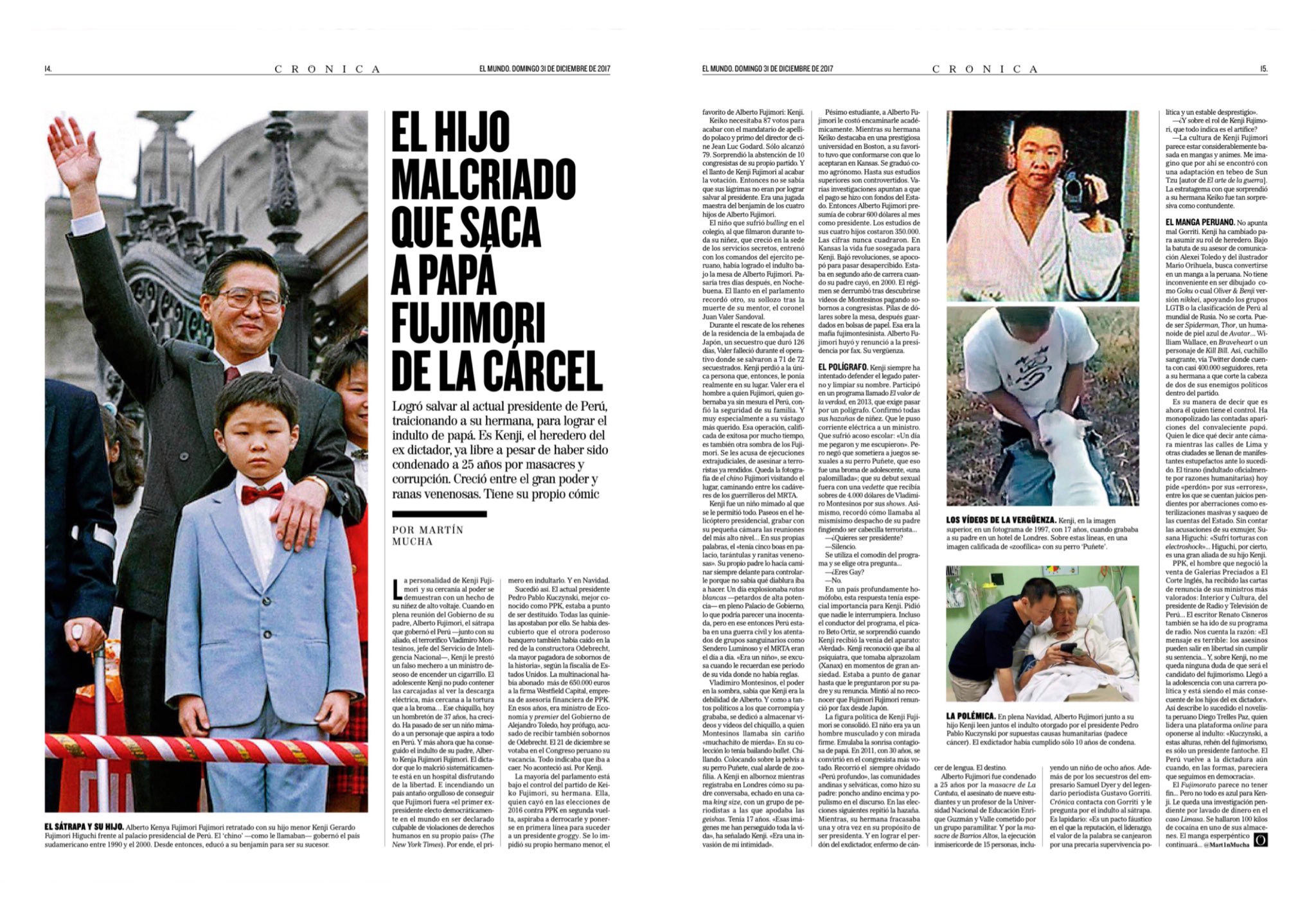 Diario Español Sobre Kenji Fujimori “el Hijo Malcriado Que Logró El