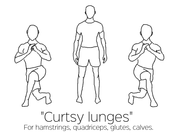 Curtsy Lunges