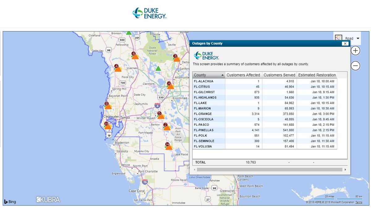 Teco Electric Power Outage Map United States Map