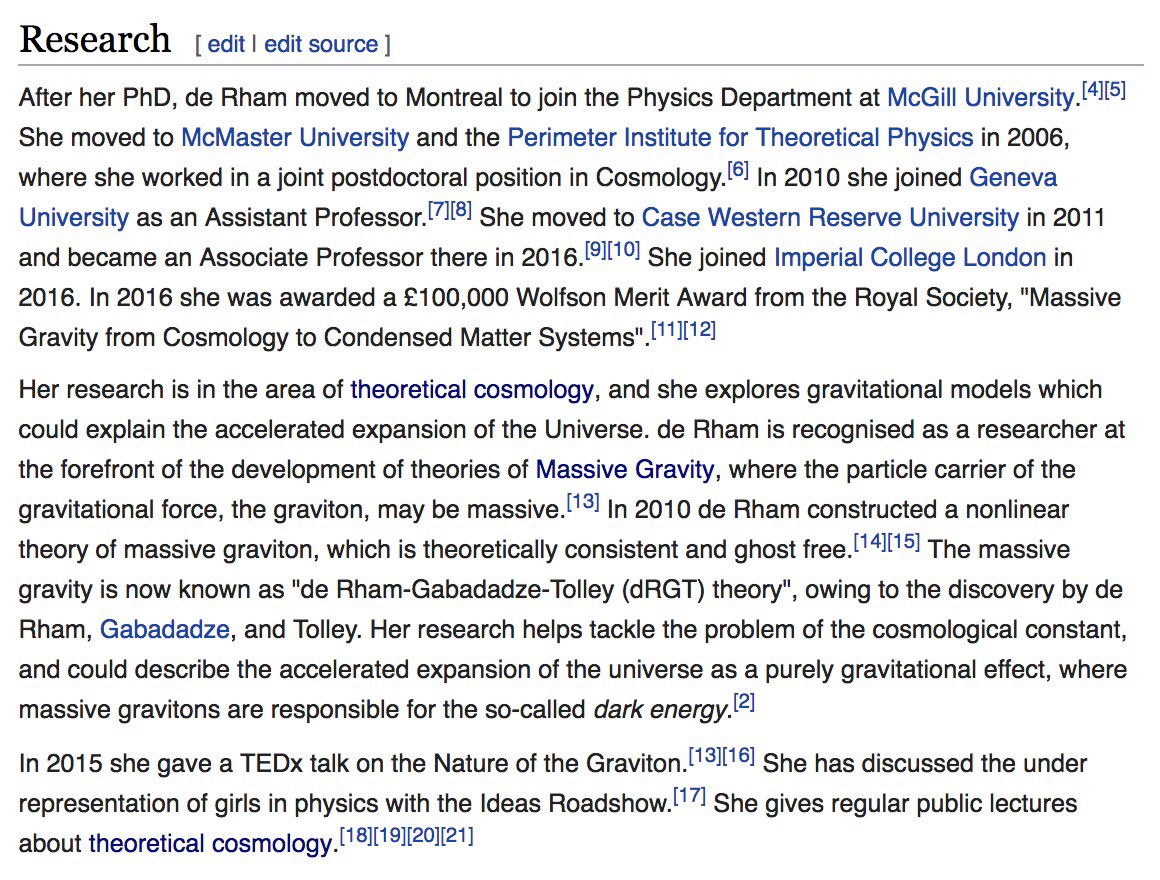 Dr Jess Wade 👩🏻‍🔬 on Twitter: "Claudia de Rham is an award winning theoretical physicist ...