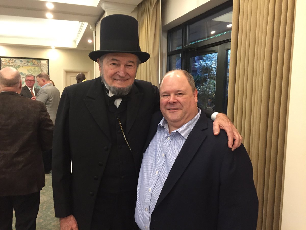 Polek & Polek Exec Photographed with Abe Lincoln - Industry Analysts, Inc.