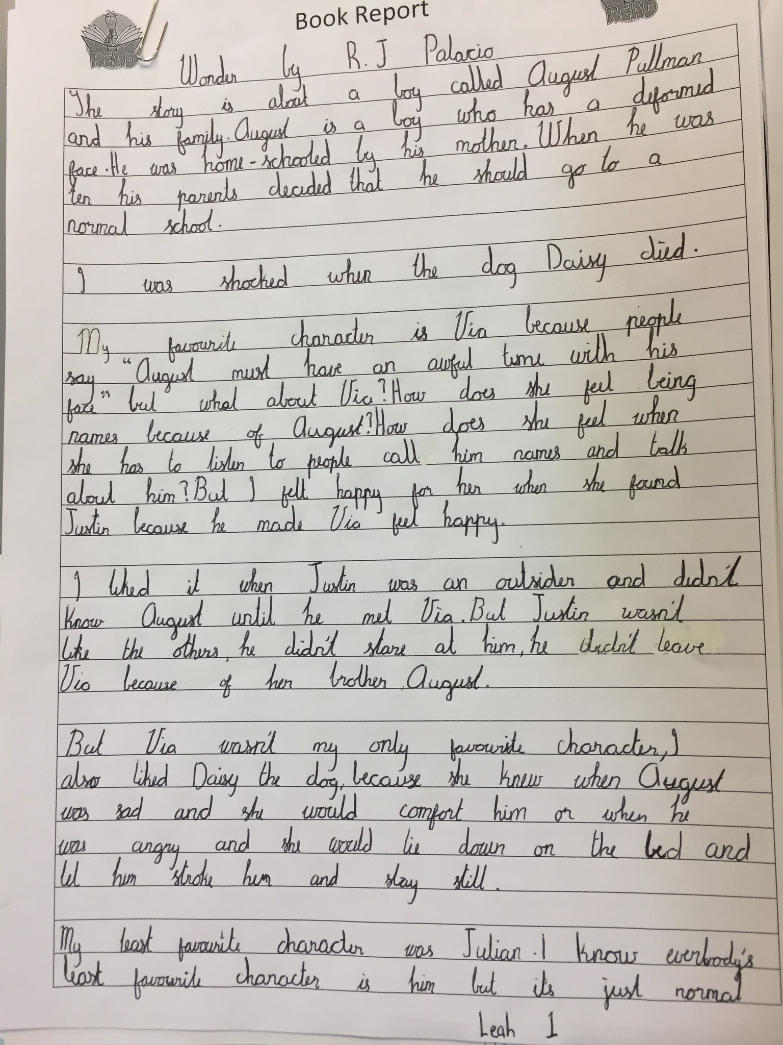 Wonder By Rj Palacio Via