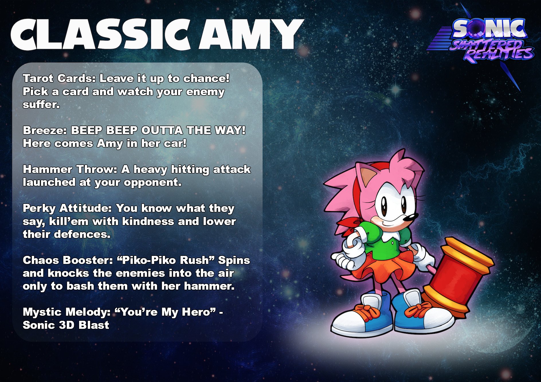 Classic Amy Rose Sonic Cd