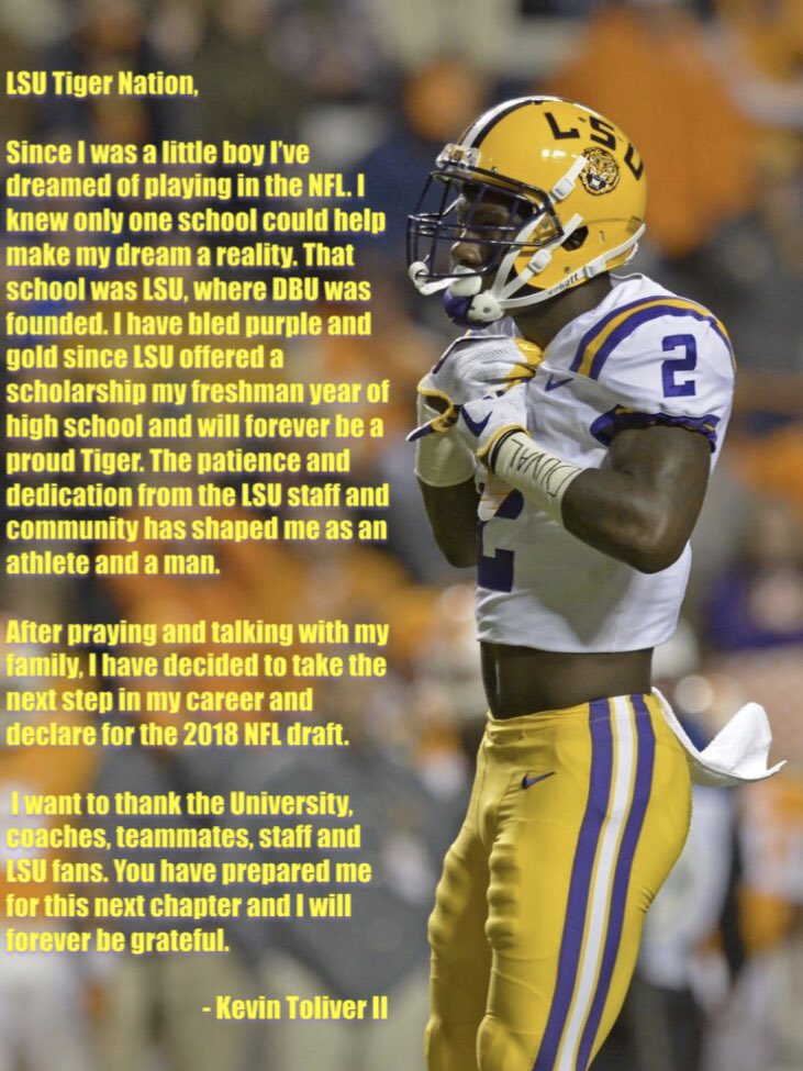 Kevin Toliver Announces He's Going Pro | Tiger Rant