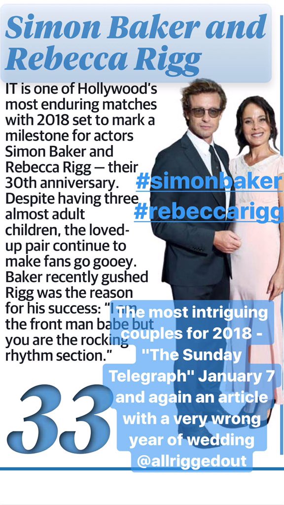 Rebecca Rigg And Simon Baker