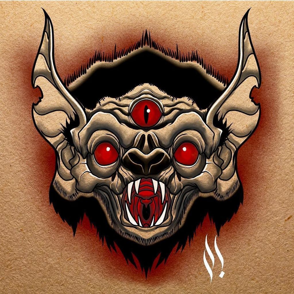 Vampire Bat Tattoo Designs