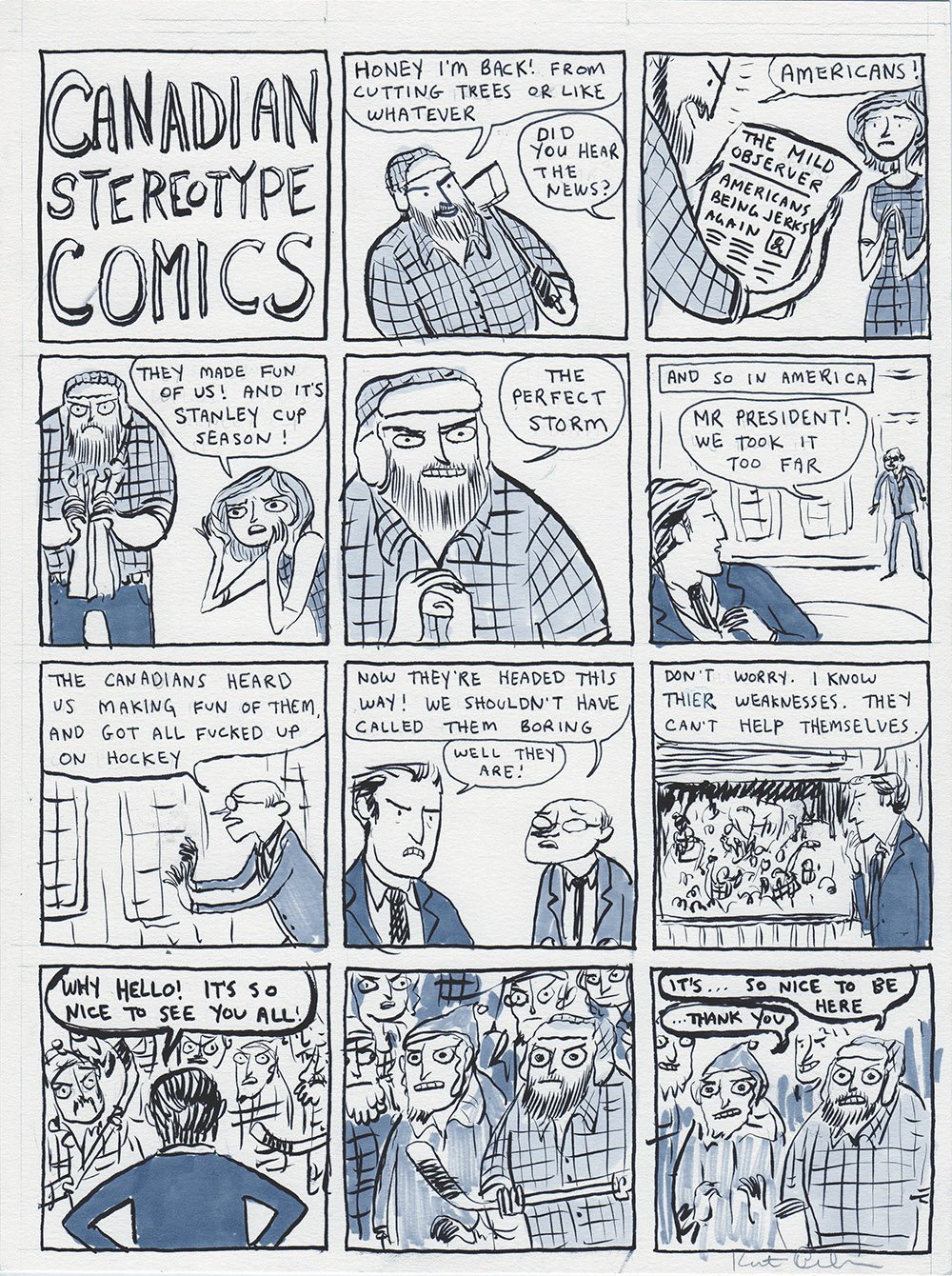 Canadian Stereotype Comics