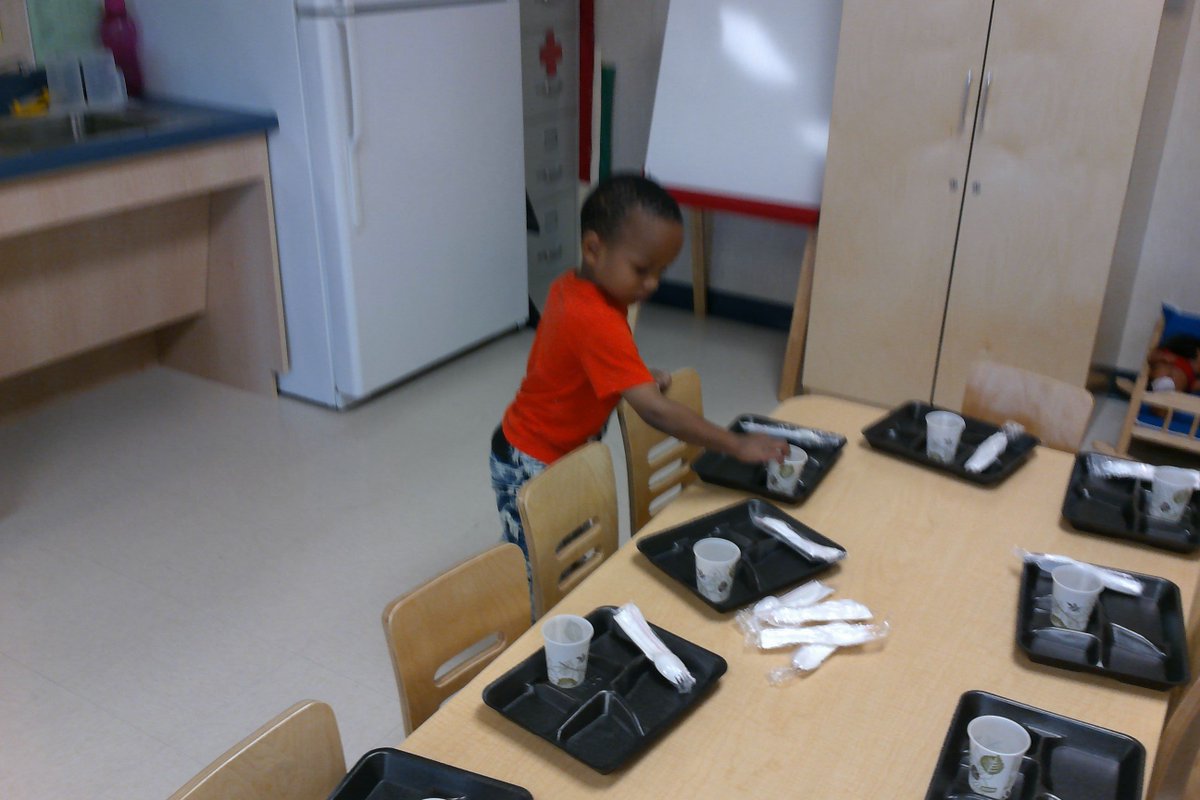 Child Setting The Table