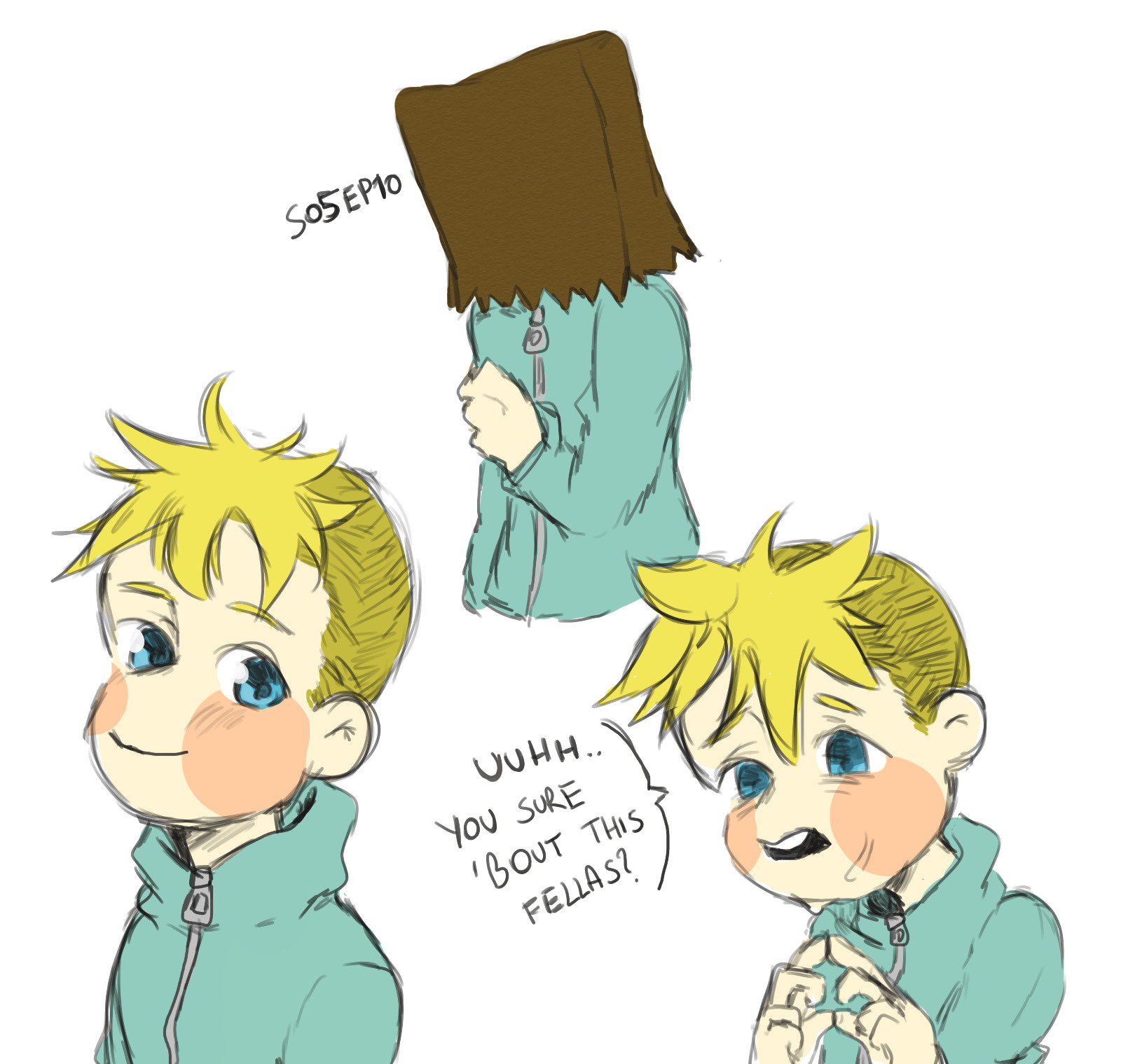 Anime Butters South Park