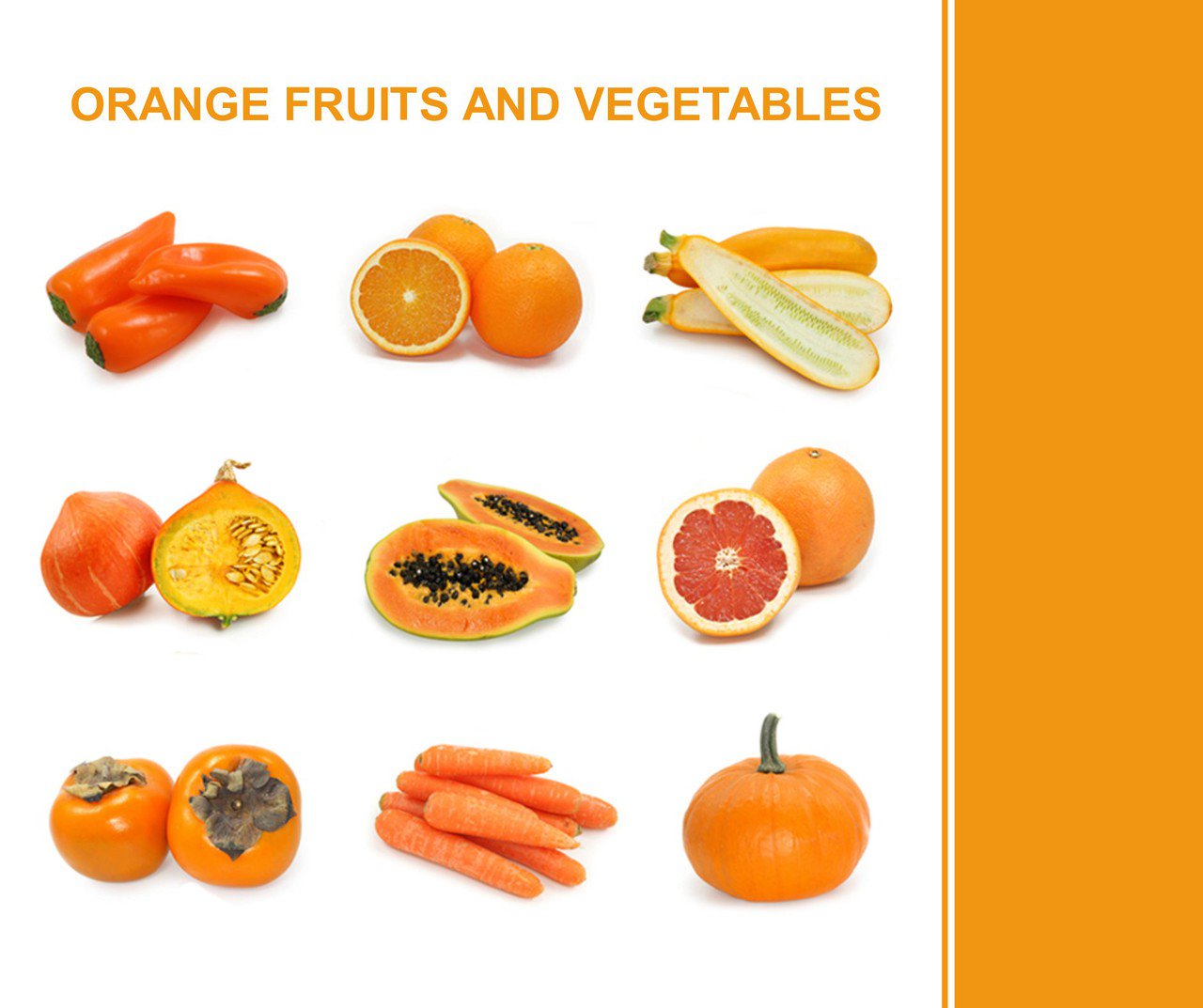 List Of Orange Colored Fruits