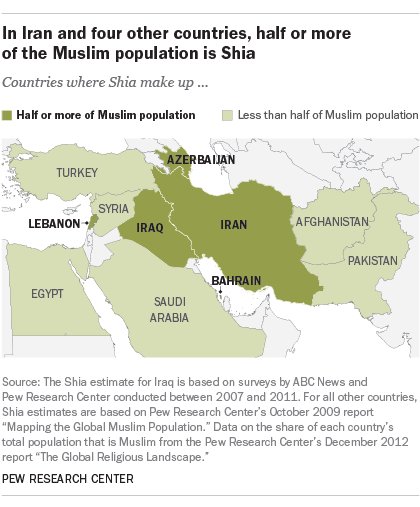 Shia Islam Map