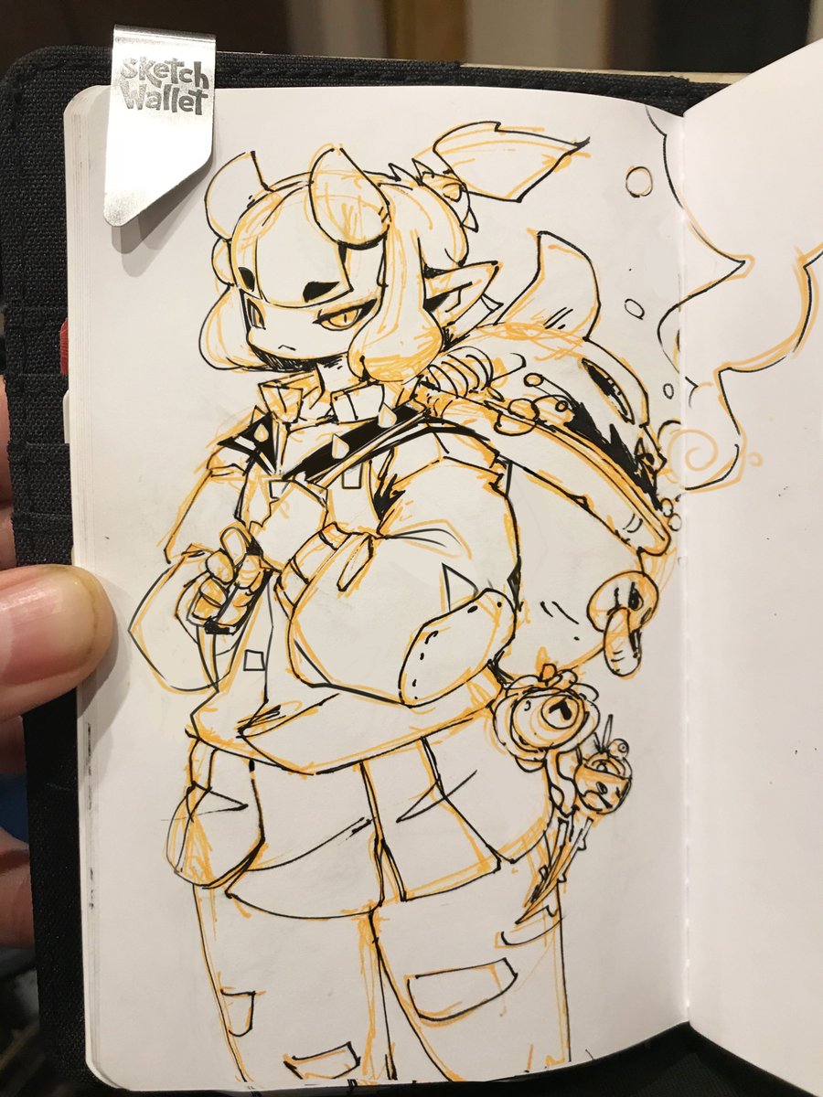 「Tryin out a new method of sketching fast」|Beezulのイラスト