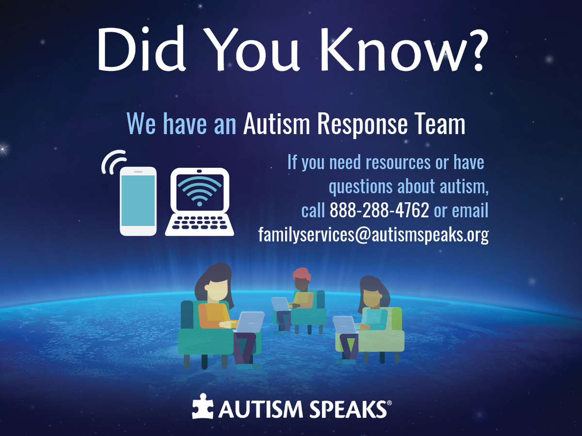 Did you know we have an Autism Response Team? They are here to help ...