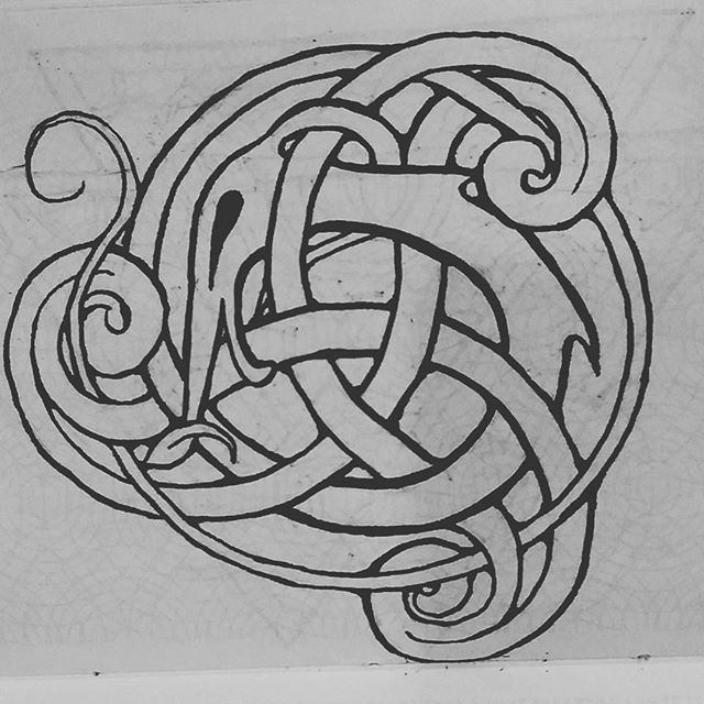 Curious Hardware on Twitter: "Viking serpent intertwined in a Norse triskele. #inkwork # ...