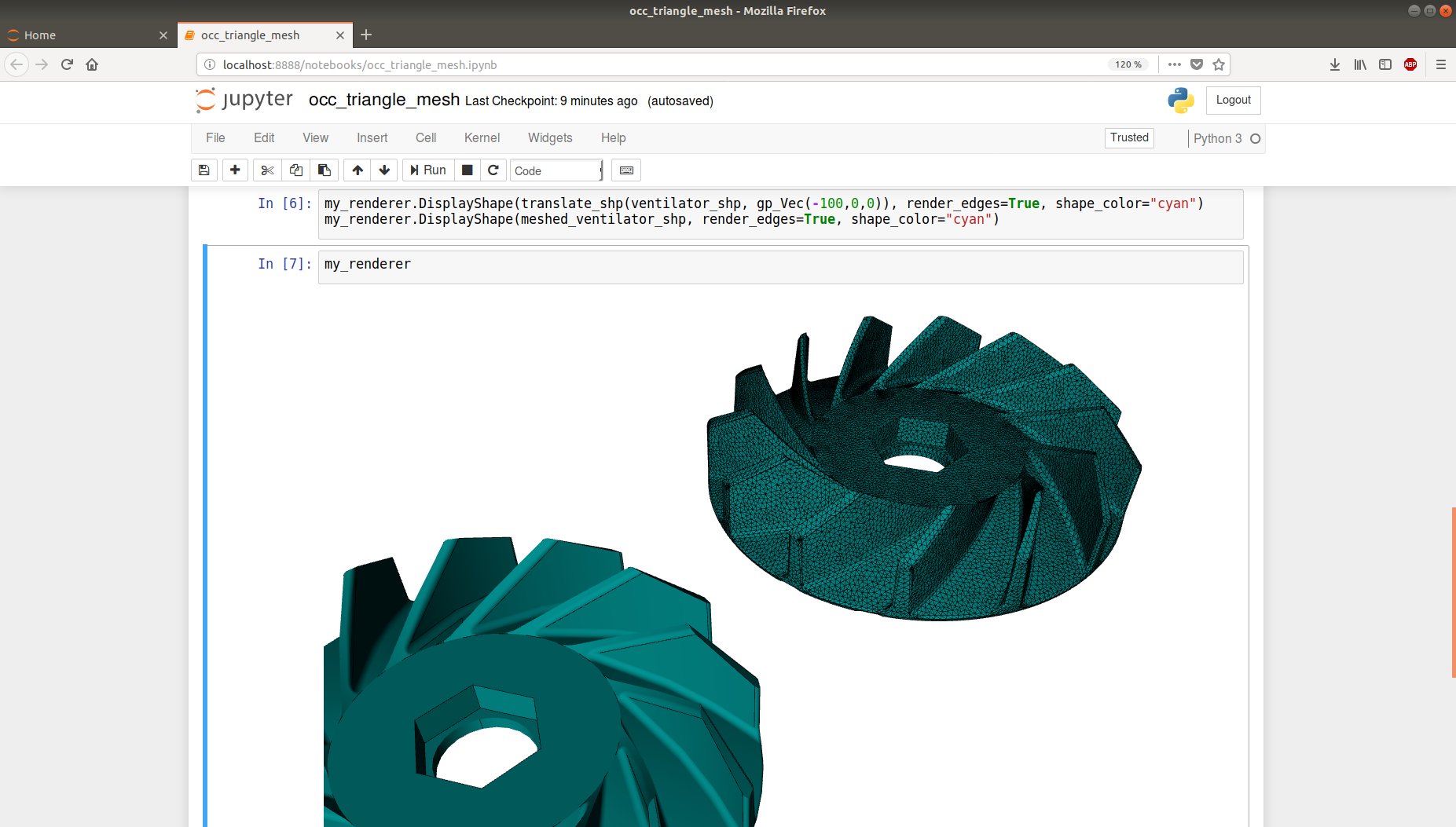 Thomas Paviot On Twitter Cad In A Projectjupyter Notebook Using Pythonocc Episode 3 Import 