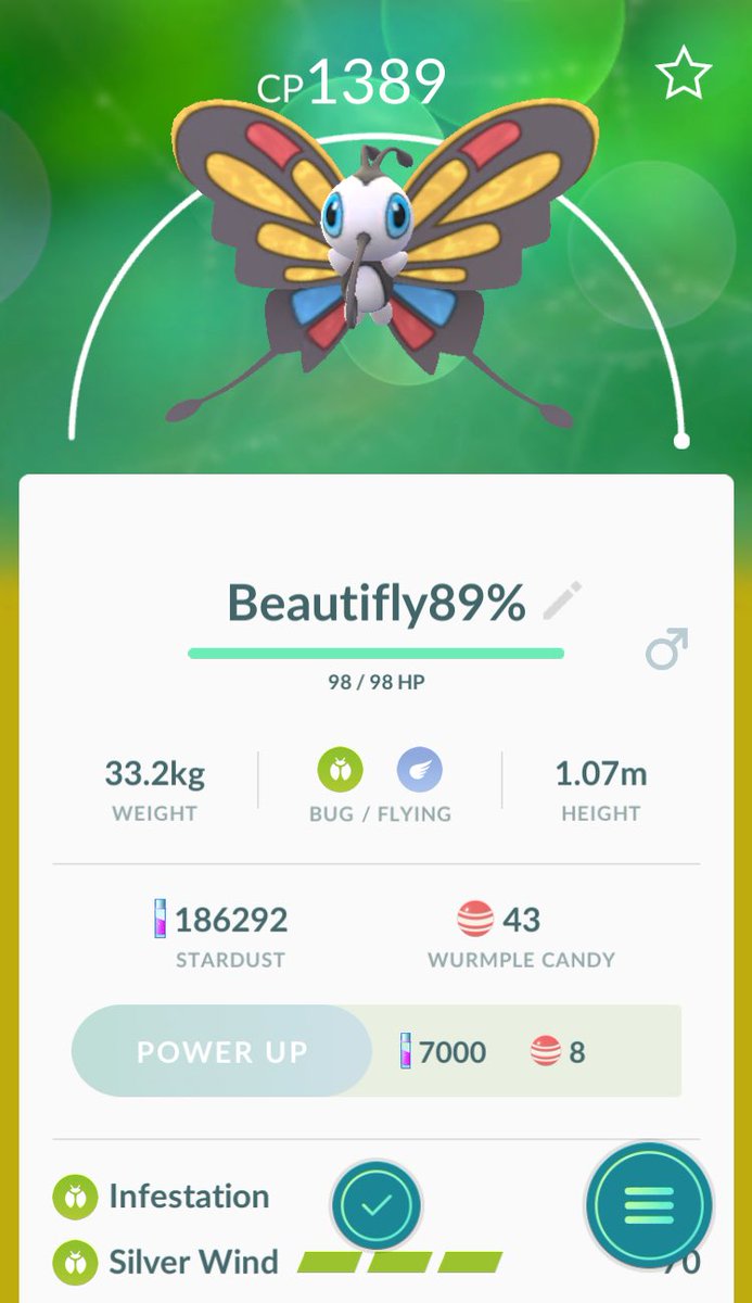 Pokemon Silcoon Evolves Into Beautifly