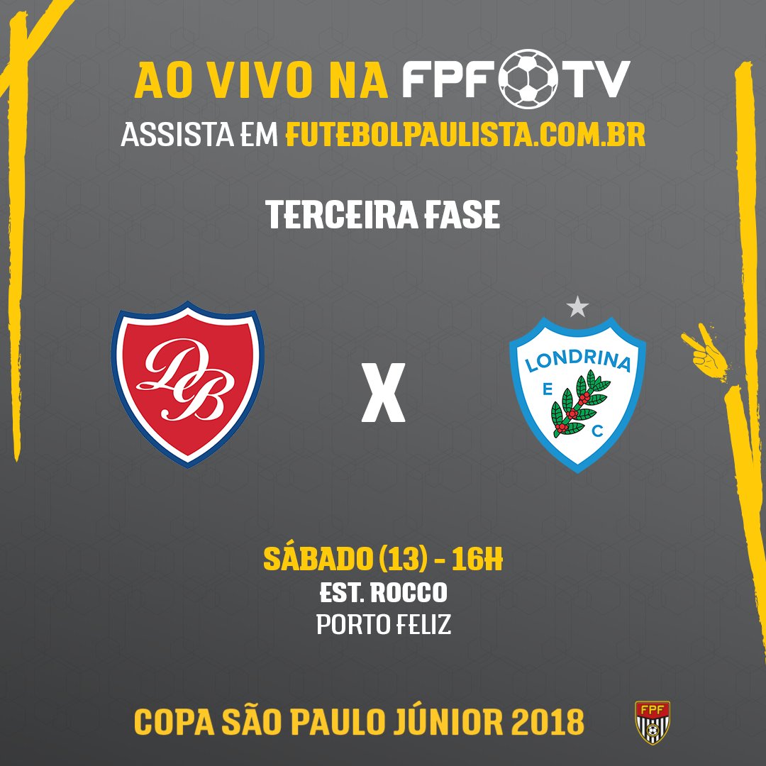 AO VIVO NA FPF TV! Assista ao confronto entre Desportivo Brasil e ...