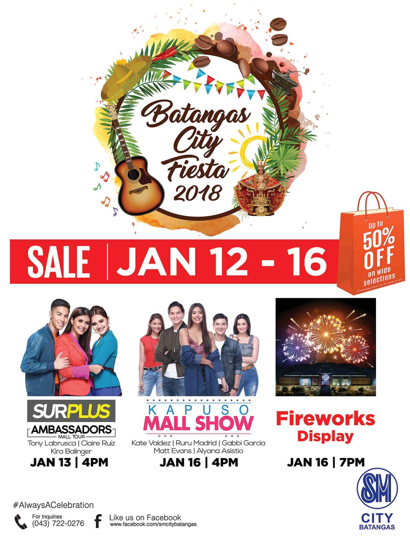 SM Supermalls on Twitter: "CELEBRATE Batangas City Fiesta 2018 at @smcitybatangas with the ...