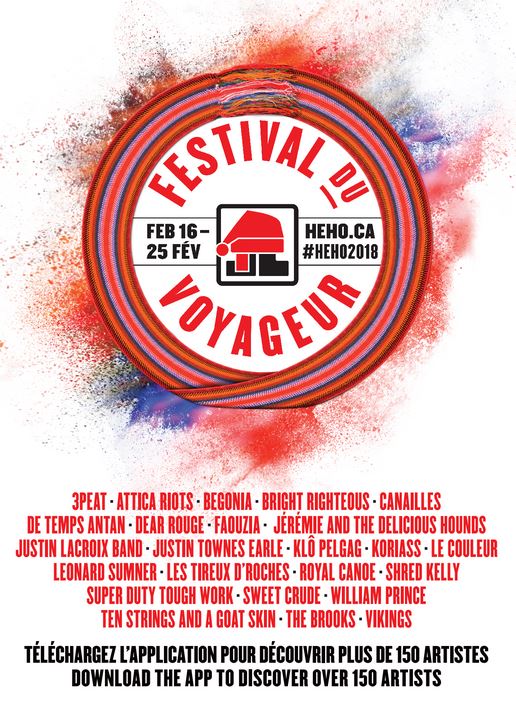 Festival du Voyageur on Twitter: "Le lineup 2018…