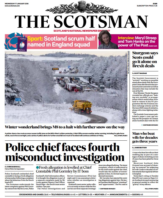 THE SCOTSMAN FRONT PAGE: Latest news, Breaking headlines and Top ...