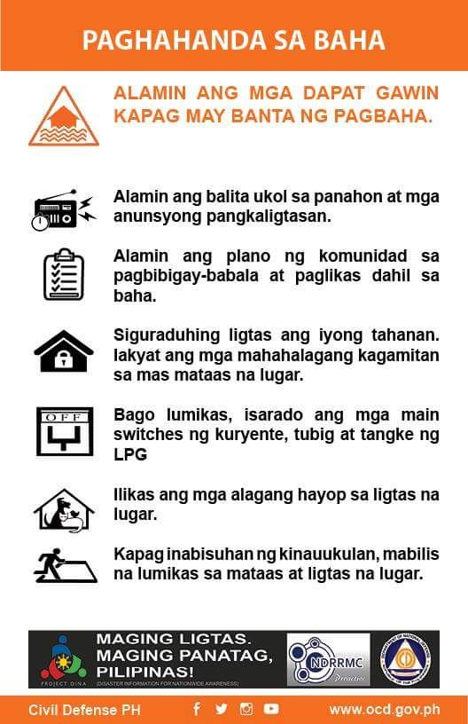 Mga Dapat Gawin Bago Ang Kalamidad Flyer Mga Dapat Gawin Bago Ang Kalamidad Flyer