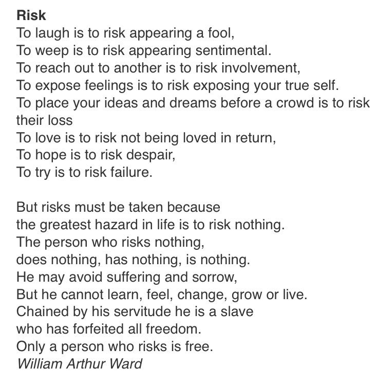 Poem About Risk