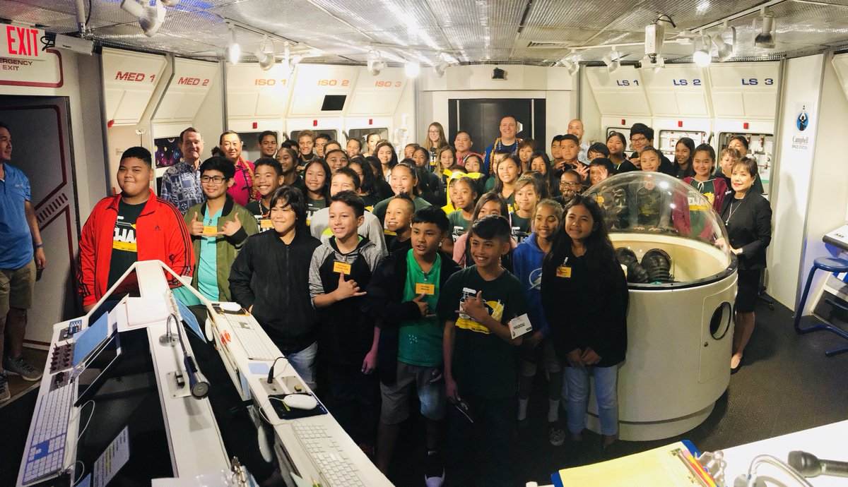 Had a blast in the space station simulator at the Hawaii Challenger ...